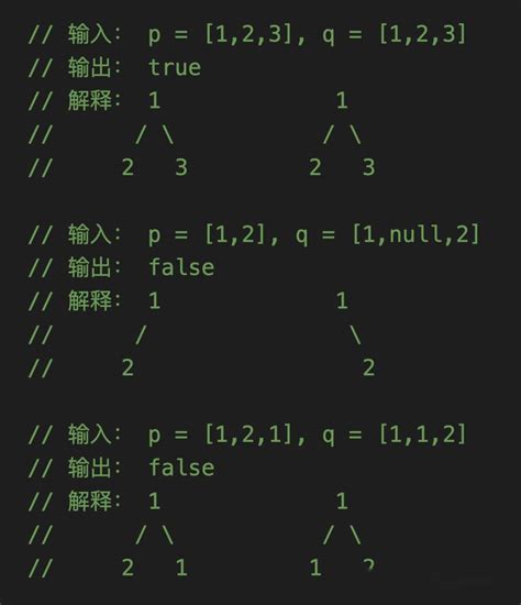 leetcode 100 相同的树 [递归 dfs] python3 go same tree 知乎
