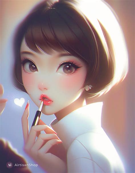Midjourney Prompt Cute Anime Girls Illustration Manga Etsy Australia