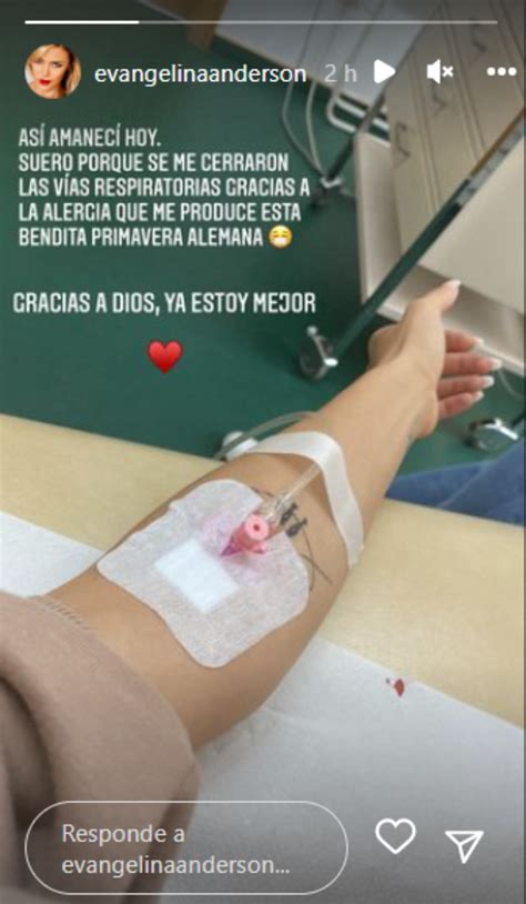 Evangelina Anderson Debió Ser Atendida De Urgencia Se Me Cerraron Las Vías Respiratorias Por