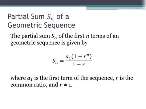 ppt partial sums of arithmetic and geometric sequences powerpoint presentation id 6620500