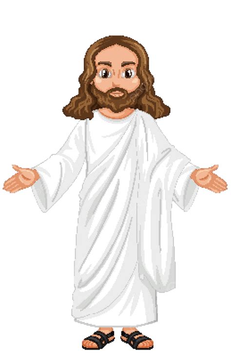 Jesus Preaching In Standing Position Character Teaching Clip Bless Vector Teaching Clip Bless