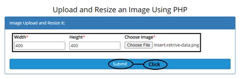 how to upload and resize an image using php