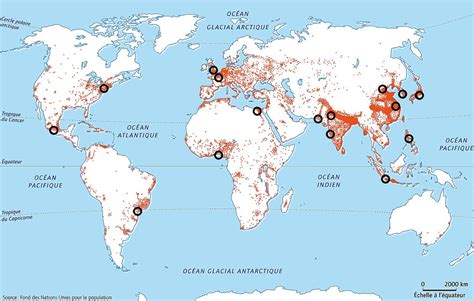Carte Des Grandes M Tropoles Mondiales