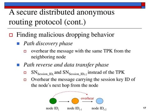 ppt an efficient secure distributed anonymous routing protocol for mobile and wireless ad hoc