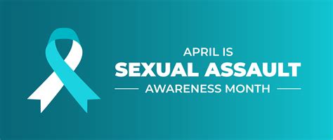 Sexual Assault Awareness Month Background Or Banner Design Template With Ribbon Vector