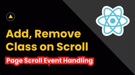 how to add or remove class on browser scroll in react react add remove class on scroll