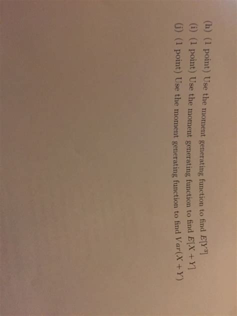 solved 5 10 points random variables x and y have