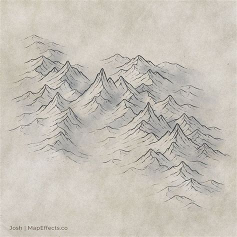 How To Draw Ridge Line Mountains On Your Fantasy Maps Artofit