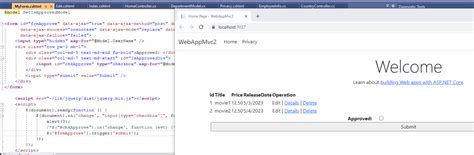 javascript partial view jquery script is not working in asp core stack overflow