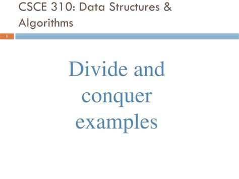 ppt csce 310 data structures and algorithms powerpoint presentation id 6561983