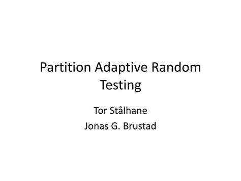 ppt random testing powerpoint presentation free download id 2766930