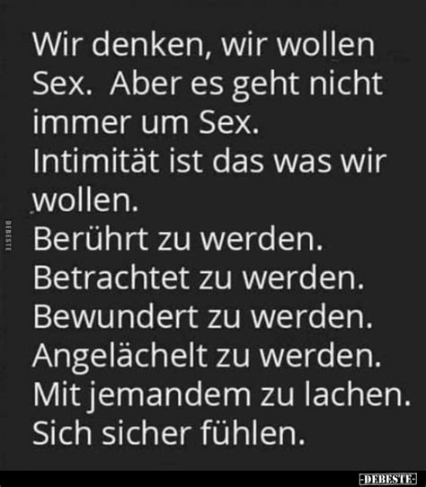 Wir Denken Wir Wollen Sex Aber Es Geht Nicht Immer Um Sex Intimität Ist Das Was Debestede