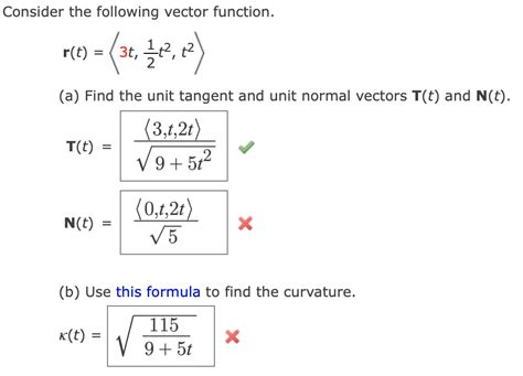 solved consider the following vector function r t st