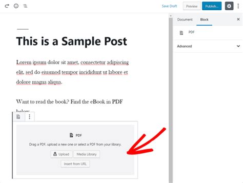 how to embed pdf spreadsheet and others in wordpress blog posts