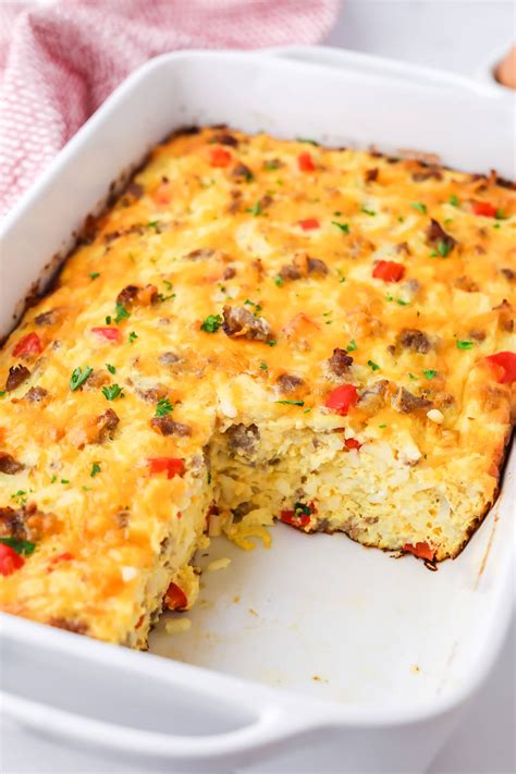 Easy Breakfast Casserole Eggs Hash Browns At Astrid York Blog