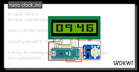 Nano Clock Ino Wokwi Arduino And ESP32 Simulator