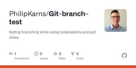 GitHub PhilipKarns Git Branch Test Testing Branching While Using