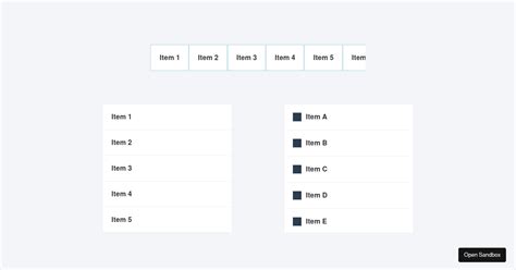 Webskit Draggable List Examples CodeSandbox
