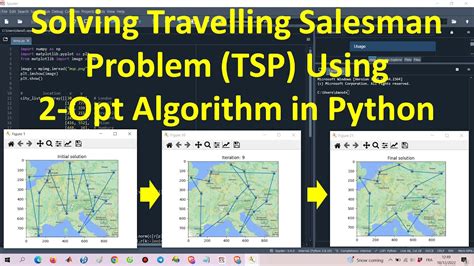 solving travelling salesman tsp using 2 opt algorithm in python youtube