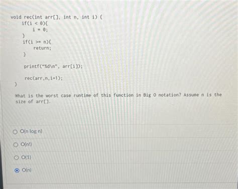 solved void rec int arr[] int n int i { if i