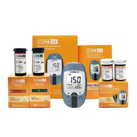 Curo Home Kit De Prueba De Colesterol En Sangre Todo En Uno