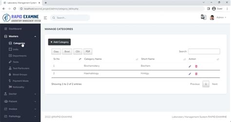 free download online diagnostic lab management system project in php with source code and