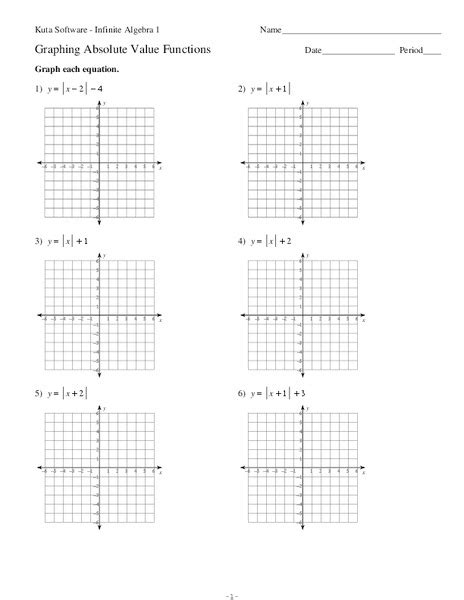 absolute value graph worksheet