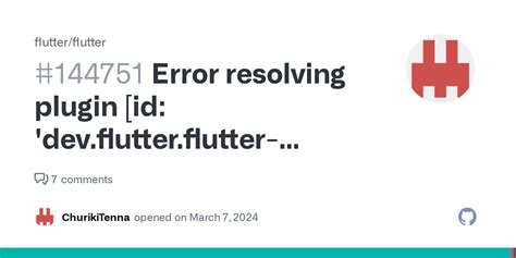 Error Resolving Plugin Id Dev Flutter Flutter Plugin Loader