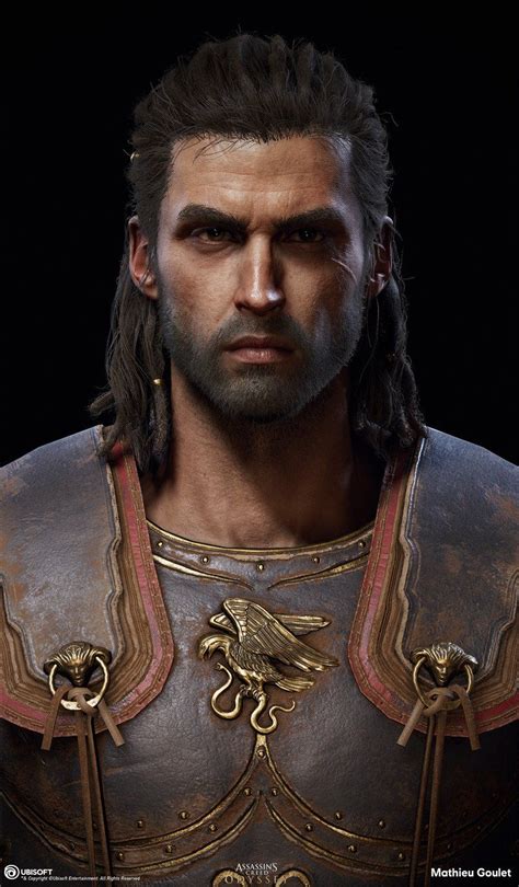 Artstation Assassins Creed Odyssey Alexios Head Mathieu Goulet Assassins Creed Artwork