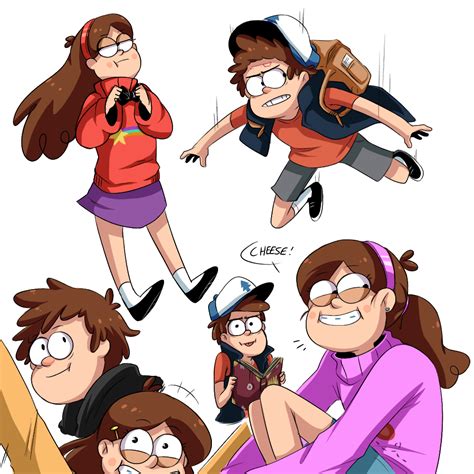 Dipper And Mabel By Cjwolf207 On Deviantart