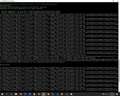 C Error The Process Cannot Access The File Because It Is Being Used