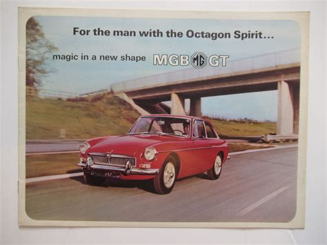 S Mg Mgb Gt Car Brochure Dealer Advertisement Auto Etsy In Car Brochure Mg Mgb