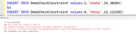 constraints in sql server explained