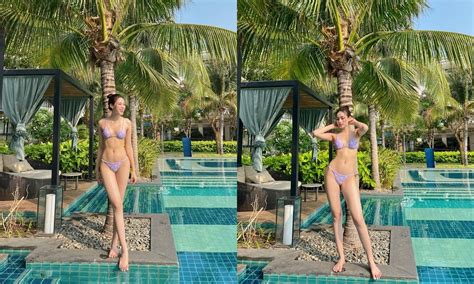 Đến Lượt Hoa Hậu Đỗ Thị Hà Thiêu đốt Mùa Hè Khi Diện Bikini 2 Mảnh đường Cong Nét Căng Gây Mê