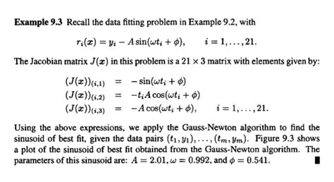 solved write a code in matlab and implement the gauss newton