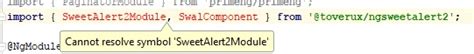 Error Template Parse Errors Swal Is Not A Known Element Issue
