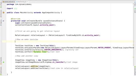 How To Create Dynamic View In Android YouTube