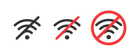 Failure Wifi Icon Offline Symbol No Internet Connection Icon Simple