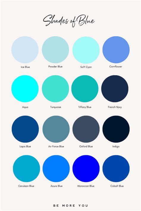 176 Colour Names Shades Ultimate Brand Colour Bible Be More You