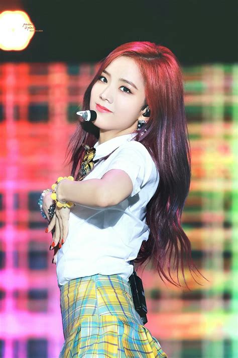 Kim Ji Soo Black Pink Jisoo Purple Hair Blackpink Jis