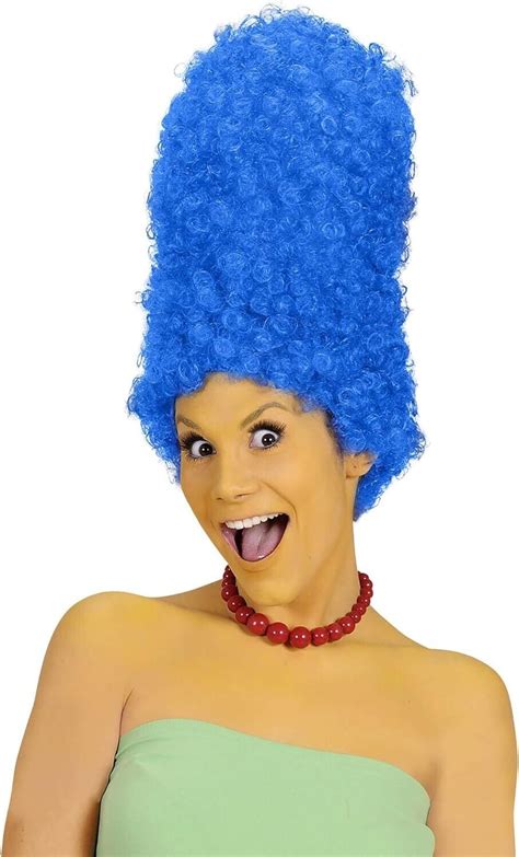 Simpsons Marge Simpson Wig Blue Beehive Wig Marge Simpsons Cosplay Costume Ebay