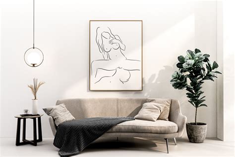 Erotic Line Art Oral Sex Naked Line Drawing Printable Wall Etsy Canada