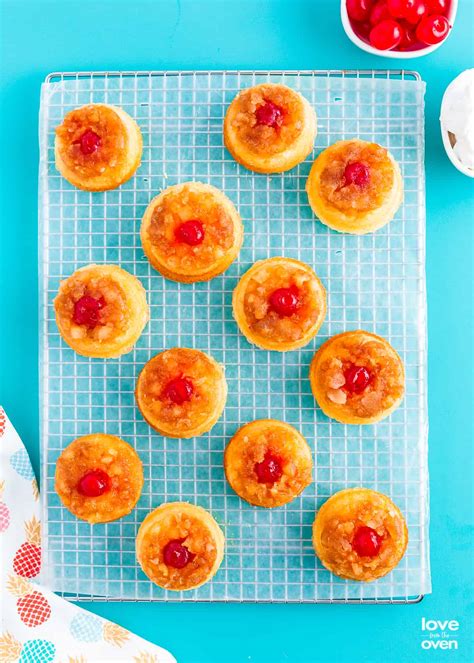 Pineapple Upside Down Cupcakes • Love From The Oven