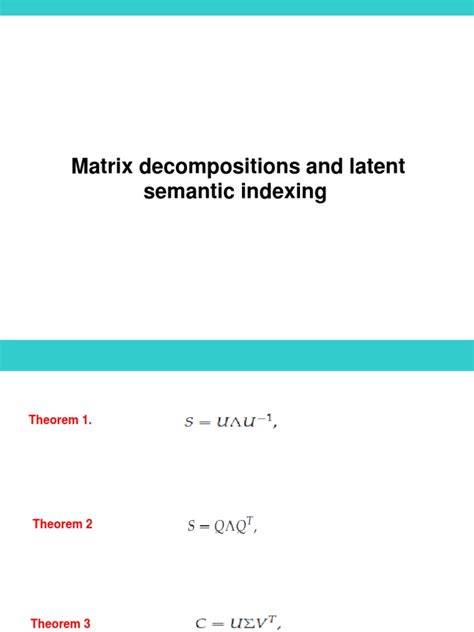 matrix decomposition 2019 pdf matrix theory functions and mappings
