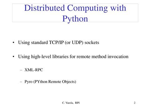 ppt distributed computing with python powerpoint presentation free download id 134889