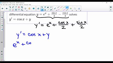 solved a verify that the indicated function is a solution of the given differential equation