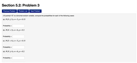 solved 10 points if x is a binomial random variable