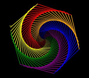 Draw Colorful Spiral Web Using Turtle Graphics In Python GeeksforGeeks