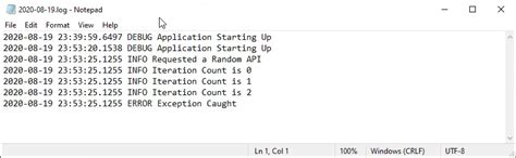 nlog database logging in aspnet core with example