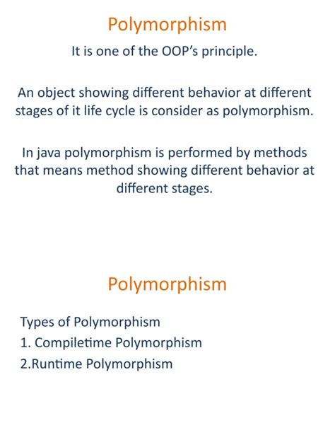 polymorphism pdf class computer programming method computer programming